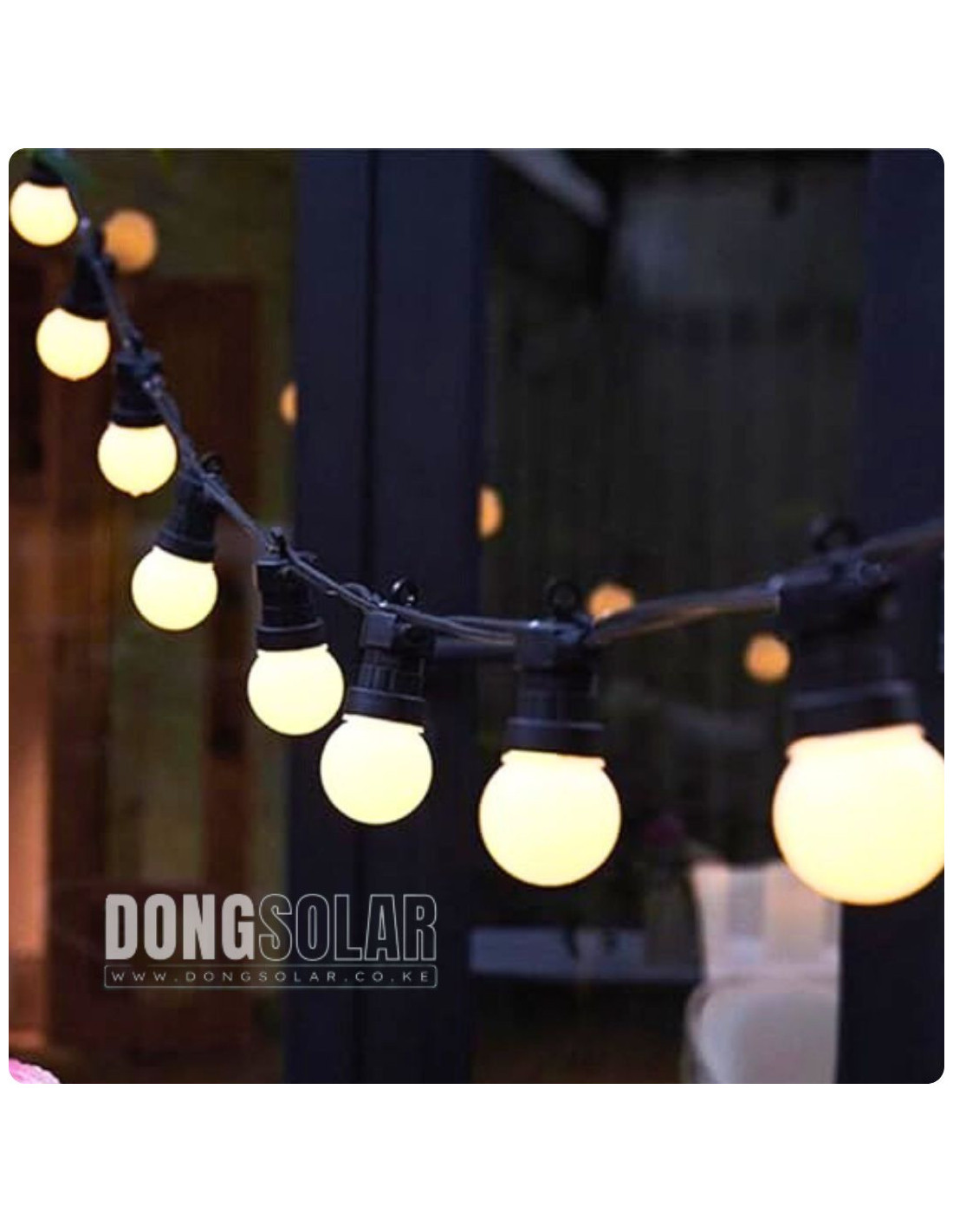 Electric String Lights 15m, 15 G45 Bulbs Warm White