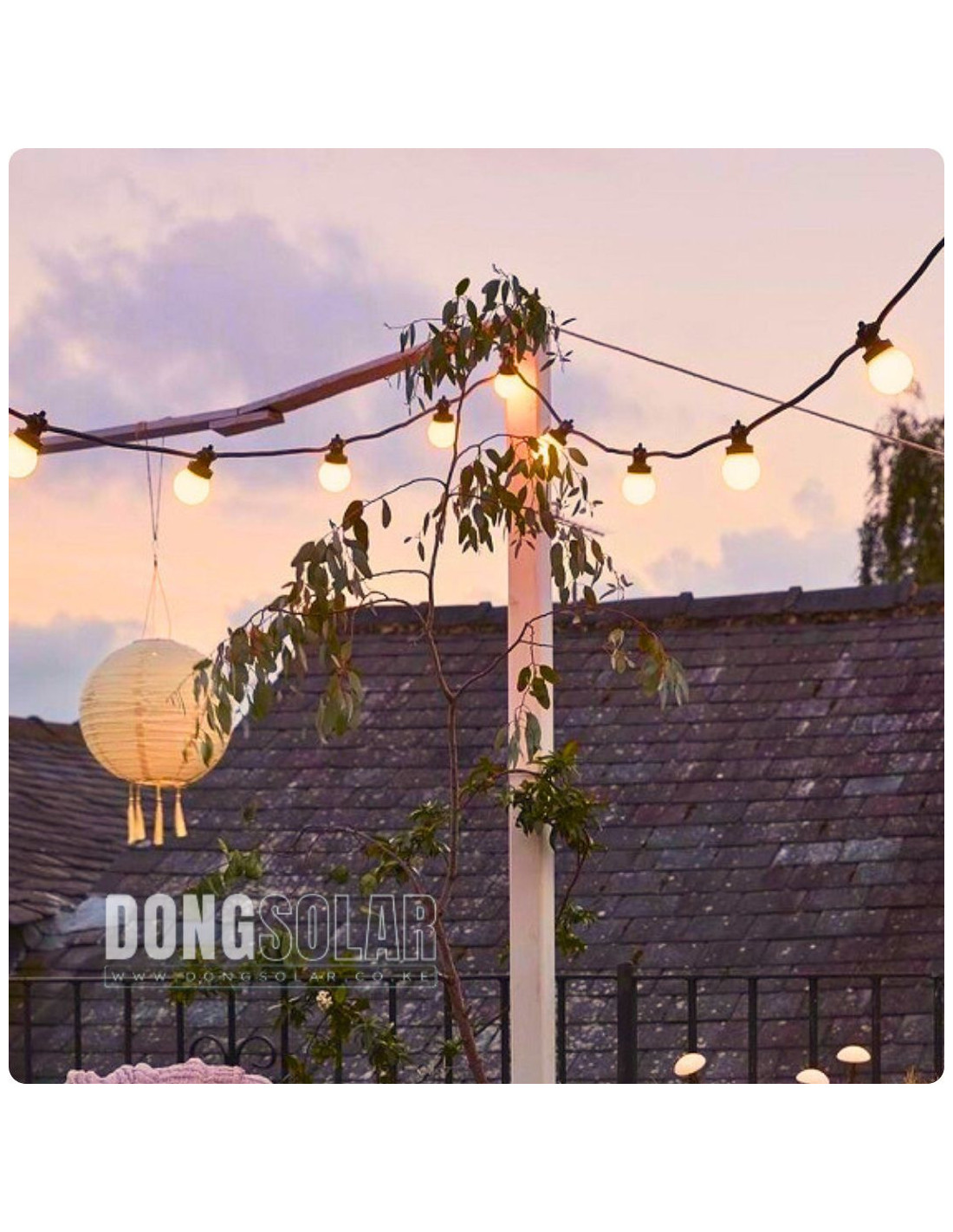 Electric String Lights 15m, 15 G45 Bulbs Warm White