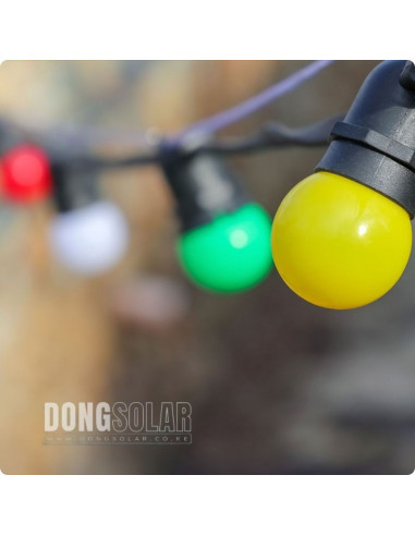 Electric String Lights 15m, 15 G45 Bulbs RGB