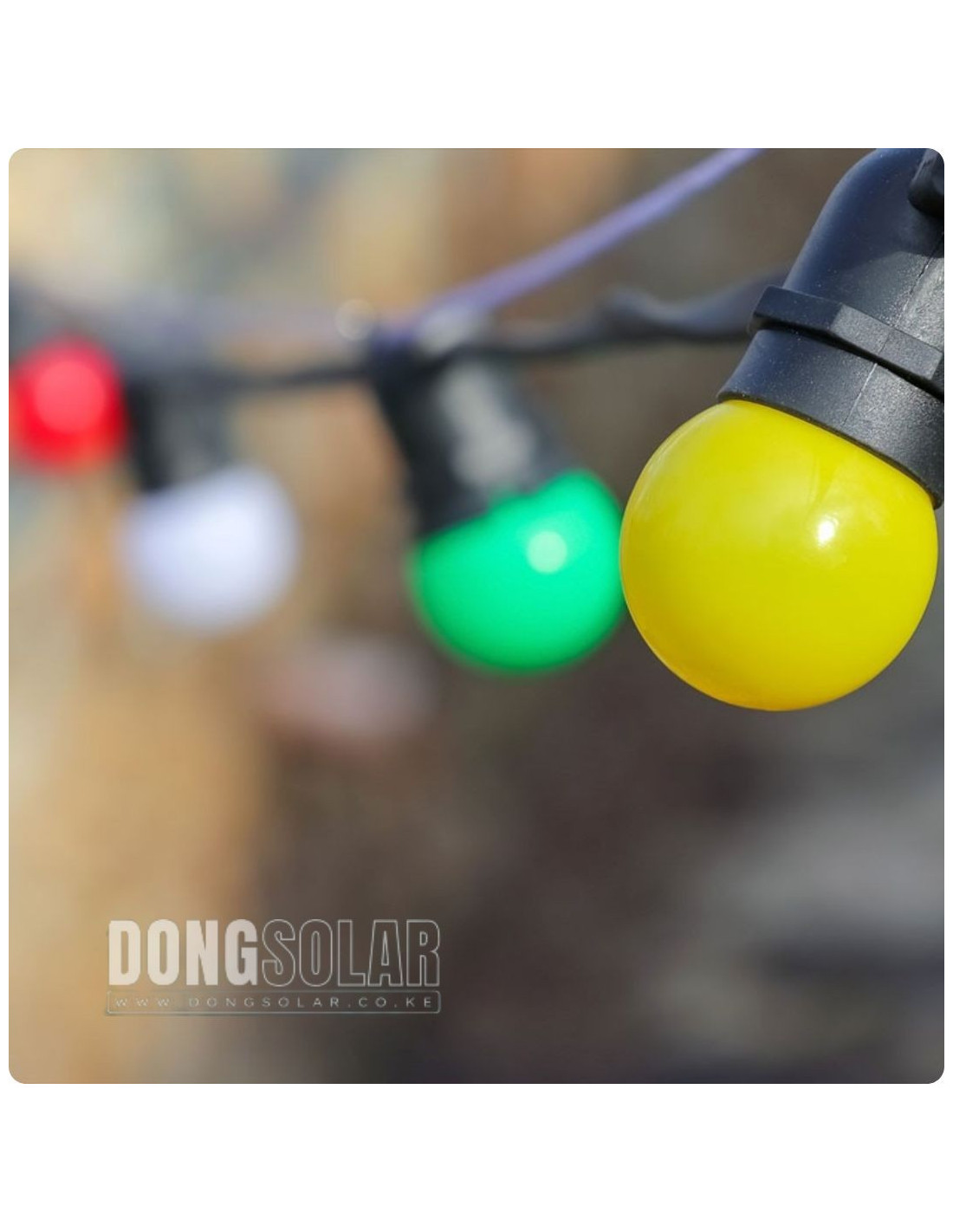 Electric String Lights 15m, 15 G45 Bulbs RGB