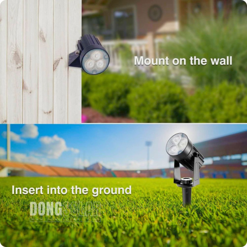 Solar Spot Light 4 Spot Lights Warm White