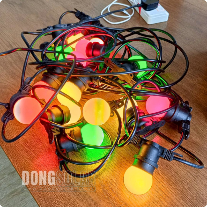 G45 Electric String Lights 15m 15Bulb Color