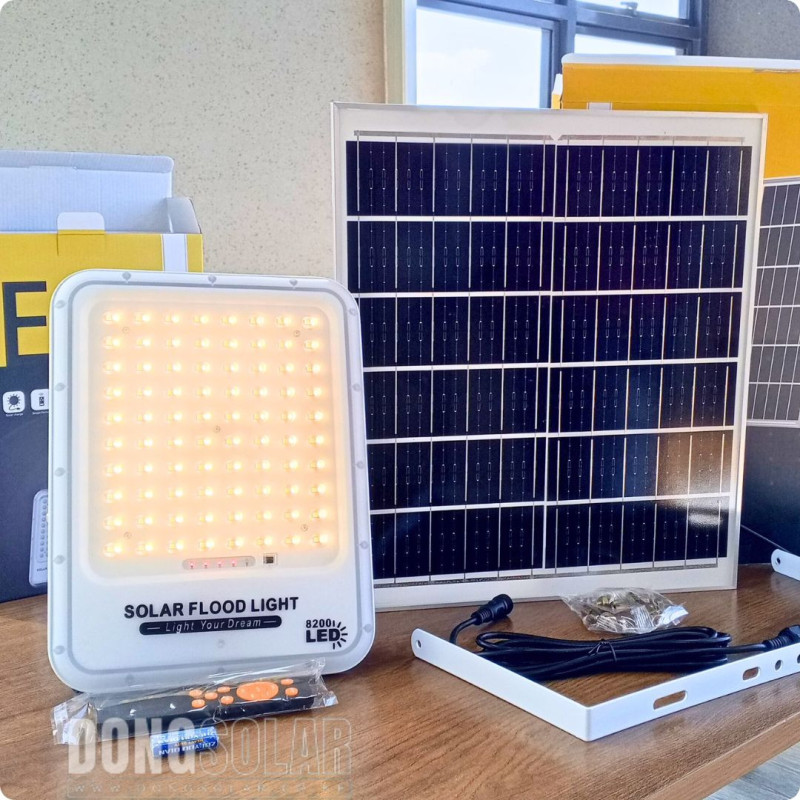 200W Solar Flood Light Warm White